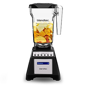 Blendtec Total Classic Original Blender - FourSide Jar (75 oz) - Professional-Grade Power - 6 Pre-programmed Cycles - 10-speeds - Black