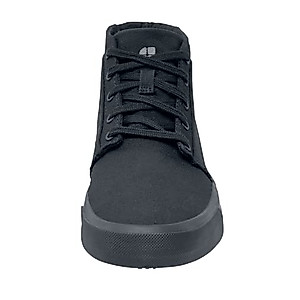 Shoes for Crews Cabbie II, Men's, Women's, Unisex Slip Resistant, Food Service Work Shoes, Black, Men's Size 10/ Women's Size 11.5