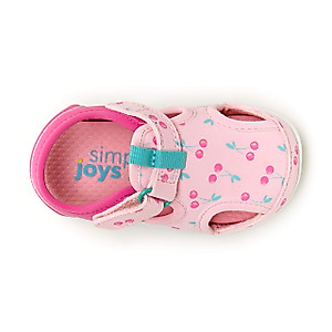 Simple Joys by Carter's Baby Boys Shawn Water Sandal, Pink, 4 Infant