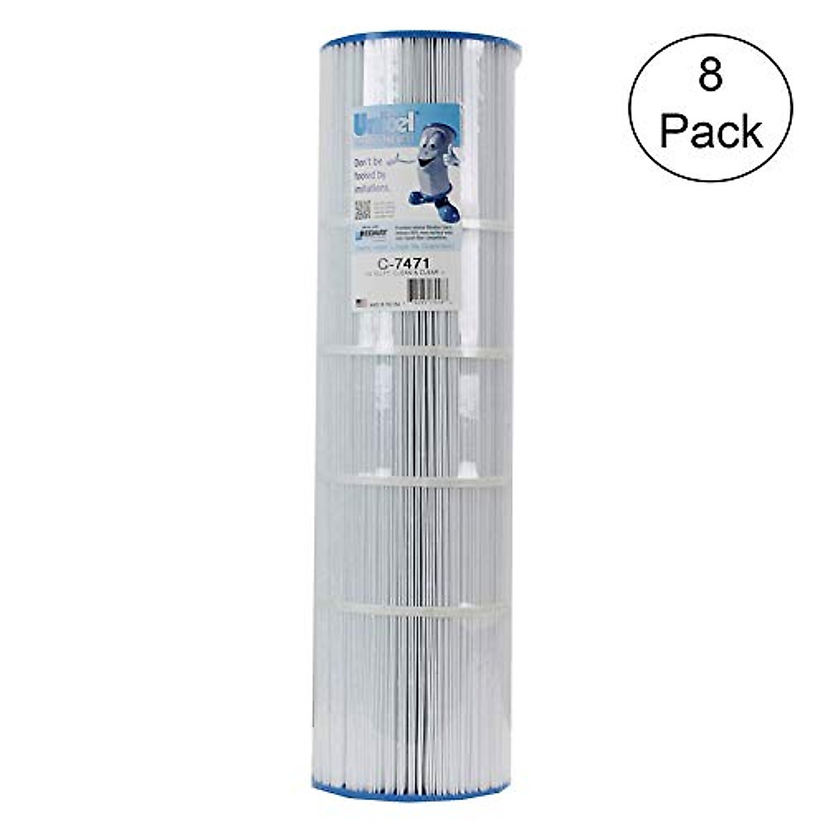 Unicel Clean Plus Replacement Cartridge Filter C-7471 PCC 105 FC1977 (8 Pack)