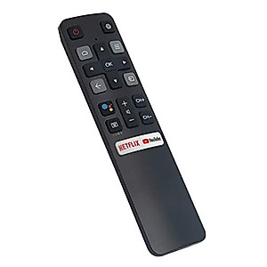 RC802V Replaced Voice Remote Compatible with TCL Android TV 40S330 32S330 65Q637 55Q637 55S430 43S430 65Q637 55Q637 43S434 50S434 55S434 65S434 75S434 32P30S 49P30FS 40S334 32S334 70S430 32A325 32A323