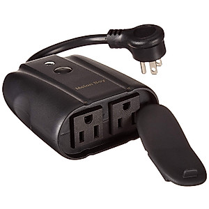 Outdoor Smart Plug - WiFi Outlet with 2 Sockets,Compatible with Alexa,Google Home,Remote Control/Timer by Smartphone,IP44 Weatherproof,FCC/RoHS Certified