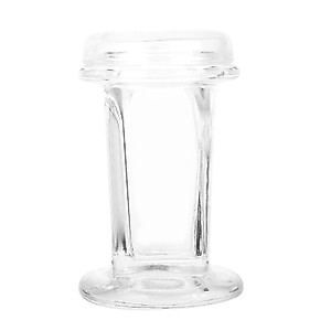 VILLCASE Terrarium Microscope Slides 5- Slide Coplin Staining Jar, Transparent Capacity Experiments Glass Lid Staining Tank Glass Staining Jar for Labs Laboratory Clear Glass Microscope Slides