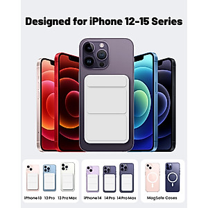 Yiisonger Magnetic Wireless Portable Charger, Foldable 10000mAh Battery Pack with USB-C Cable LED Display, Magnetic Power Bank 22.5W PD Fast Charging for iPhone 15/14/13/12/Pro/Mini/Pro Max(White)