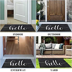 Door Mat (30"x17.5"), Durable Floor Mat Front Door Mat Welcome Door Mats Outdoor Rug Indoor Non-Slip Door Mat for Entryway, Home Entrance, Patio, High Traffic Areas