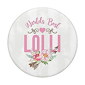 Worlds Best Lolli Gifts For Her For Women and Grandma PopSockets PopGrip: Swappable Grip for Phones & Tablets