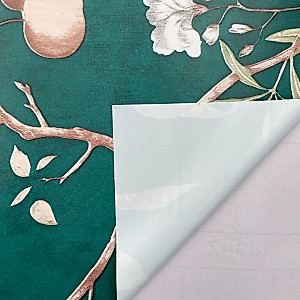 Yifasy Shelf Liner Green Striped Butterfly Self-Adhesive Drawer Cabinet Paper Line Vanity Dresser Sofa Table 118x17.7 Inch