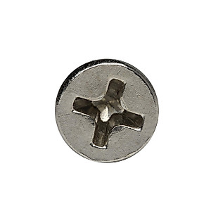 Rok Hardware #7 x 3/4" Standard Thread Phillips Flat Head MDF Wood Screws Nickel Plated S7X34FPCN (100)