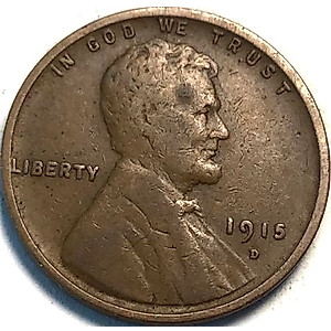 1915 D Lincoln Wheat Cent Penny Seller G6