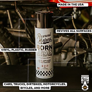 Quick Detailer Spray | Shine and Protectant Spray | Mud Defender Spray | Safe on Plastic, Vinyl, Rubber Shine | "Born Again" Premium Gloss Coating |13 oz Made in the USA (2 Pack)