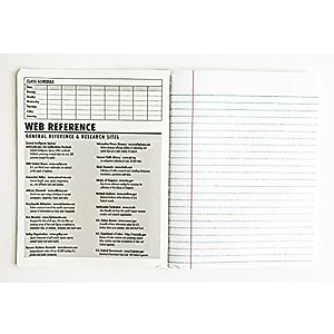 1 Subject Marble Composition Notebook Wide Ruled 100 Sheet 4 Pack