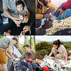 WELL-STRONG Waterproof First Aid Kit Roll Top Boat Emergency Kit with Waterproof Contents for Fishing Kayaking Boating Swimming Camping Rafting Beach Red