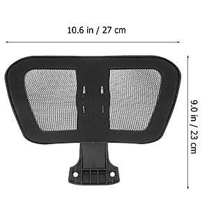 LIFKOME Wheelchair Accessories Chair Mesh Headrest Office Chair Headrest Universal Attachment Neck Support Cushion Height Adjustable Head Pillow for Office Computer Chair Black Adjustable Pillows