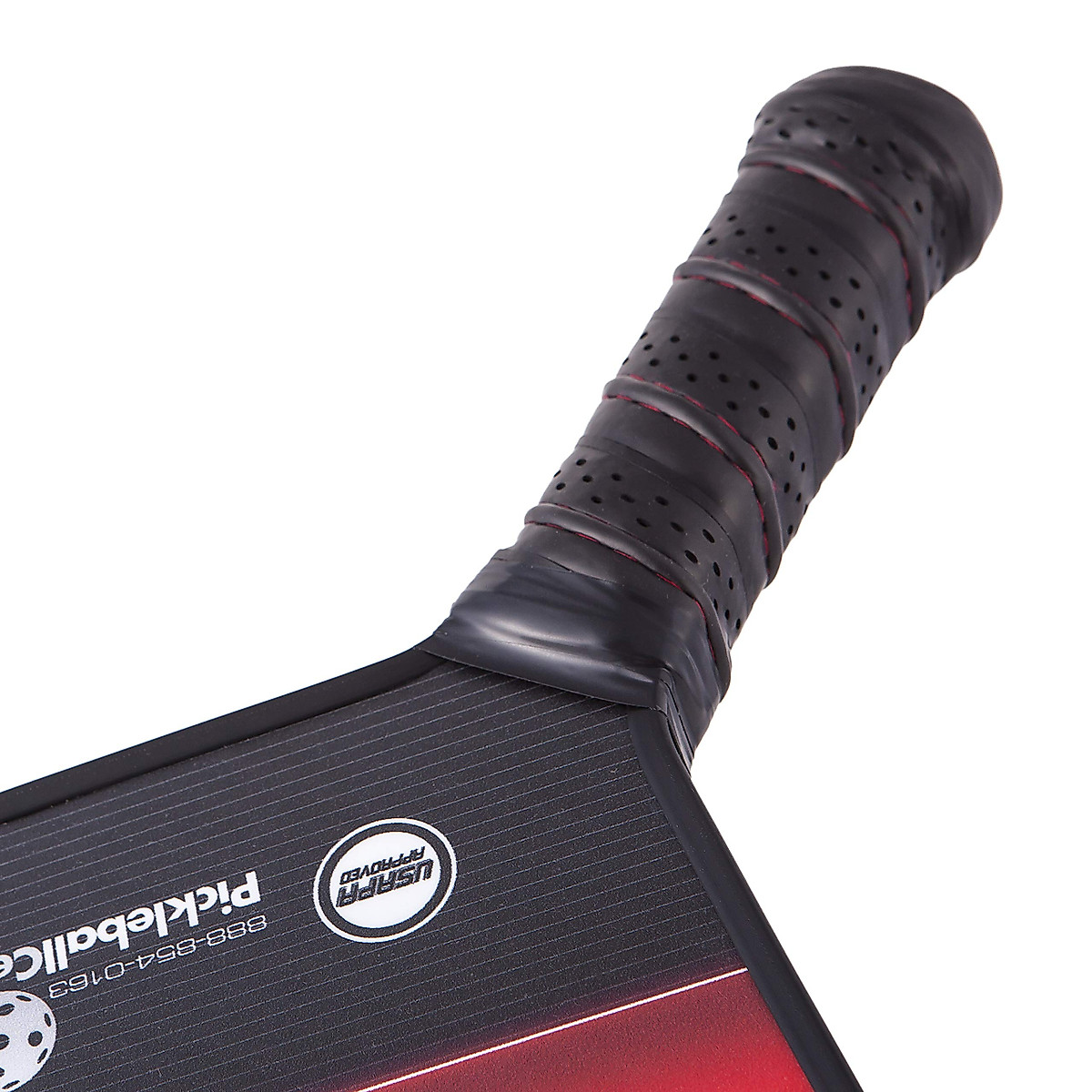 Pickleball Paddle - Rally Graphite Power 5.0 | Honeycomb Core, Graphite/Poly Hybrid Composite Face | Paddle Cover Included | Red/Standard Grip