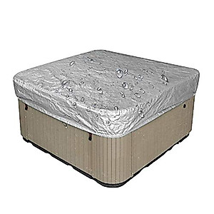 GLOGLOW Square Shaped Hot Tub Cover, Bathtub Cover, Outdoor for Garden Hot Spring