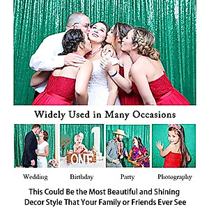 4FTX6FT-Mint Green-Sequin Photo Backdrop Wedding Backdrop Photo Booth,Party Backdrop Photography Background (Mint Green)