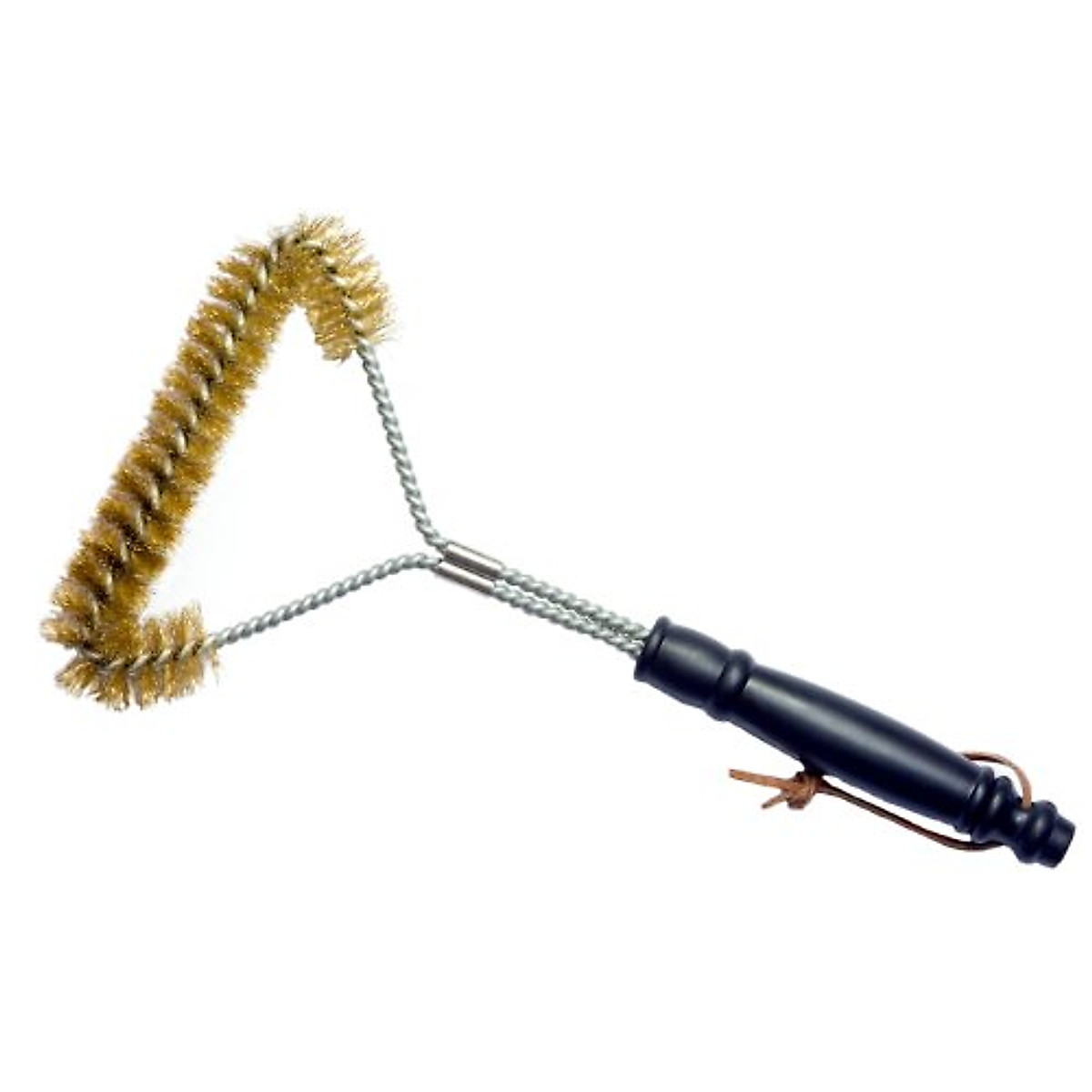 Grill Brush – 12 Inch, Brass Bristle Wire, Heavy Duty Brush Suitable for Cleaning Weber, Barbecook, Ducane and Nexgrill Gas, Electric and Charcoal Bbqs. Unlike Stainless Steel, Won’t Scratch Porcelain Coated Barbecue Grills & Grates – Best Guarantee.