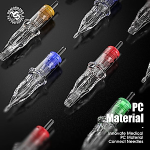 Dragonhawk Tattoo Needles 20Pcs Extreme Bugpin Cartridges Disposable Round Magnum 1007RM