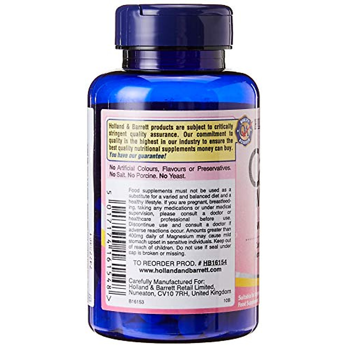 Holland & Barrett Calcium Magnesium with VIT D3-120 Caplet