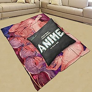 Fleece Throw Blanket for Couch- Lightweight Plush Fuzzy Cozy Soft Ecchi Otaku Hentai Waifu Uncensored Anime Blankets and Throws for Sofa 40x50 Inches