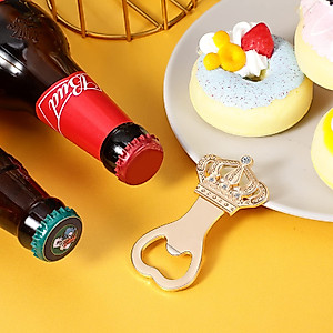 50 Pieces Gold Crown Bottle Opener Wedding Favors for Guests Bulk Crown Party Favor Baby Shower Birthday Souvenirs Decoration Guest Bridal Shower Anniversary Supplies