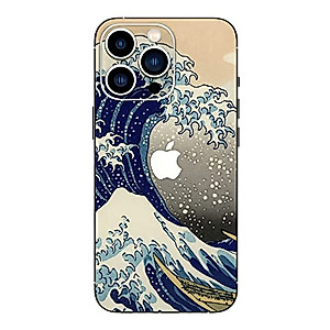 HK Studio Great Wave Skin Decal (Not Case) for iPhone 13 Pro Max - No Bubble, Slim, Waterproof - Protecting & Personalizing iPhone's Back, Camera, Frame