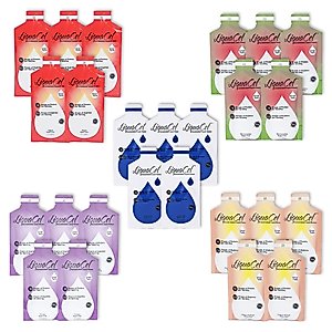 LiquaCel Concentrated Liquid Protein Packets Variety Packs (25 Packets X 30ML)