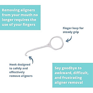 Aligner Remover (White) - Capsule Products presents a sleek, beautiful Aligner Remover Tool, in white. This tool is designed to work for all clear retainers.