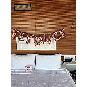 LaVenty Set of 12 Rose Gold FEYONCE Balloons Bachelorette Party Decor Feyonce Party Decoration Engagement Balloon Proposal Decoration