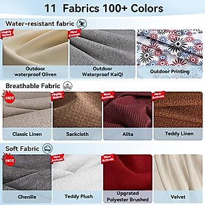 ROFIEJOX Custom Bench Cushion -Custom Size/Shape/Color/Fabric Style/Piping for Outdoor/Indoor Furniture, Waterproof Outdoor Bench Cushions, Durable 70D High-Density Resilience Sponge