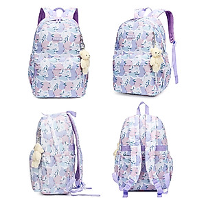 Netlmfg Mini Backpack - Kids Bags for Backpacks School - Bookbag with DIY Cute Pendant - Lightweight Waterproof Back pack with Chest strap- School Bags for Boys Girls(Girl Boy 6+ Years)