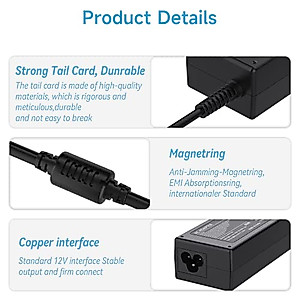 HP 65W AC Adapter Laptop Charger Replacement for HP EliteBook 840 830 850 820 745 G3 G4 G5 G6, HP Pavilion x360 15 13,HP Notebook 14 15, HP Envy X360 15 17 13 15-w117cl 17m-bw0013dx Power Supply Cord