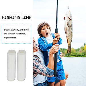 BESPORTBLE 2 Rolls High Elastic Fishing Line Professional Fishing Wires Wear-Resistant Fishing Ropes Skid-Proof Fishing Wire Nylon Fishing Line Fishing Supply Saltwater Fishing Line