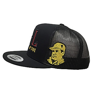 México JGL black el Chapo Guzman 2 Logos hat Black mesh SnapBack