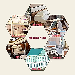 Bedside Caddy College Students Bunk Bed Accessories Storage Bag Hanging Organizer for and Hospital Beds,Dorm Rooms Rails,Can be Placed Glasses,Books,Mobile Phones,Keys (Black), 13.7*11.8*1.2in