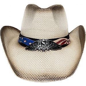 Western Outback Cowboy Hat Men's Women's Style Straw Felt Canvas