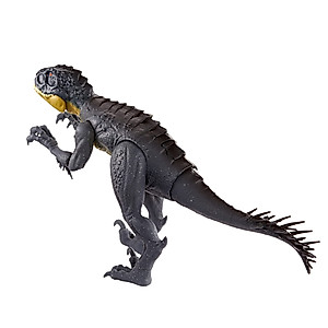 Mattel Jurassic World Toys Slash ‘N Battle Scorpios Rex Action & Sound Dinosaur Figure Camp Cretaceous with Movable Joints, Slashing & Tail Whip Motions & Roar Sound, Kids Gift Ages 4 Years & Up