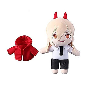 ZIFUNMUR Anime Plush Doll Power/Hayakawa AKI Plushies Toy Stuffed Figure Gifts Decoration Cosplay Props for Kid Fans (Power, 20cm/7.87inch)