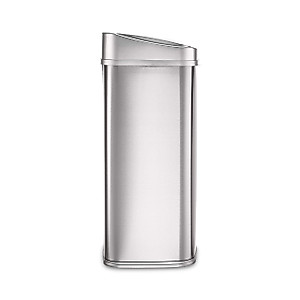 NINESTARS DZT-50-28SL Original Touchless Automatic Motion Sensor Trach Can, 13 Gal SL, Silver Trim