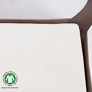 Cotton Pack N Play Sheets, 2 Pack Portable Playard/Mini Crib Mattress Sheets, Ultra Soft, White & Grey, Pre-Shrink