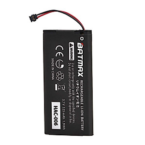 Batmax 2Pcs HAC-006 Li-ion Joy-Con Battery Replacement for Nintendo Switch Joy-Con HAC-015, HAC-016 Left & Right Joy Con