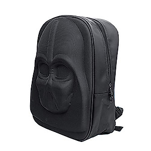 Mens Vader Backpack Skywalker Travel Backpack Bounty Hunter Rucksack Schoolbag Cosplay Standard Bag (Black Vader)