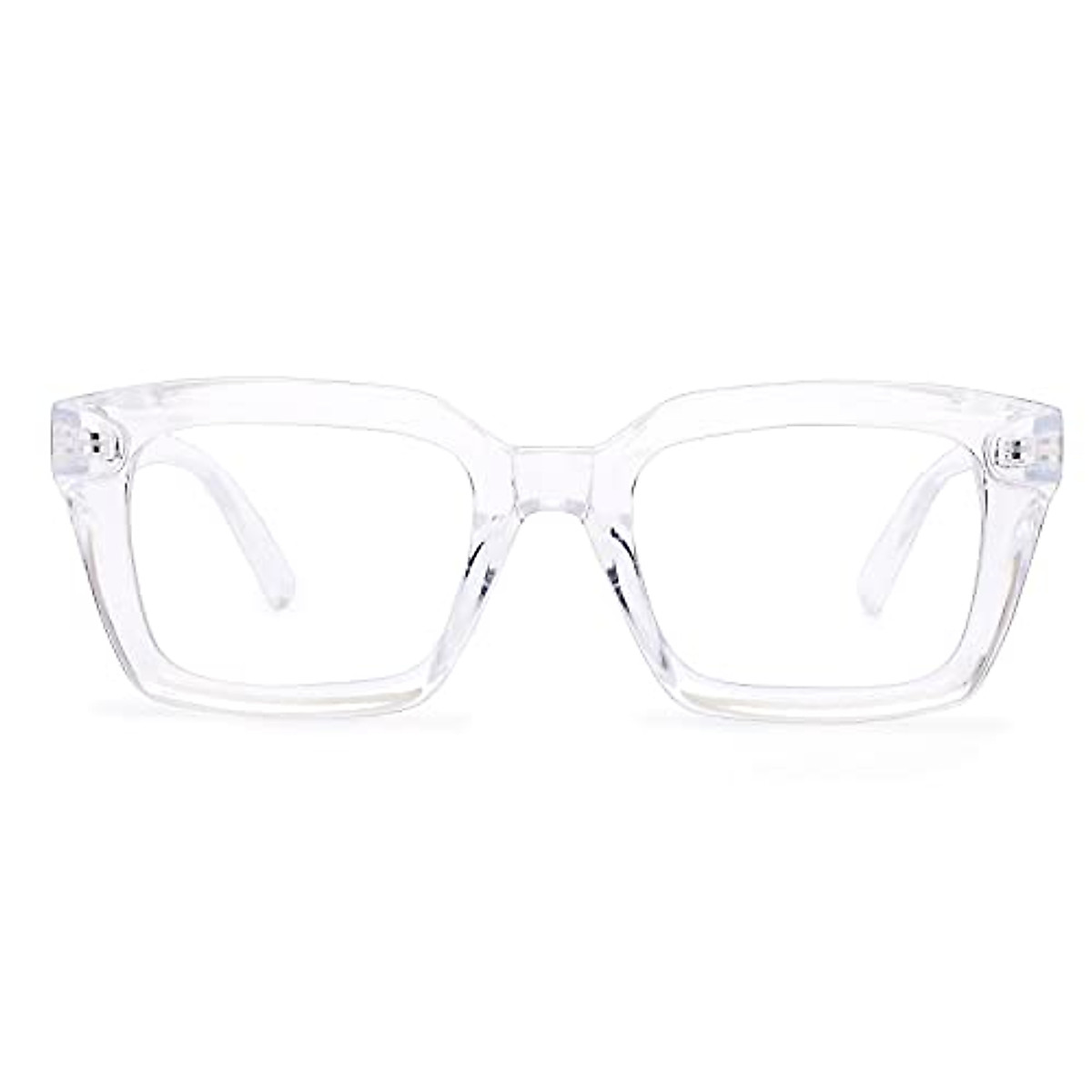 AZorb Square Glasses Non-prescription Oversized Eyewear for Women Clear Lens Chunky Eyeglasses