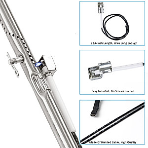 Grill Replacement Parts for Charbroil Performance 4 Burner 463342119, 463332718, 463347017, 463361017, 463673017, 463376018P2, G470-5200-W1 Burner G470-0004-W1A Heat Plate for 463342119, 463332718