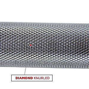 Sunny Health & Fitness 34" Olympic Triceps Bar with Ring Collars, Small