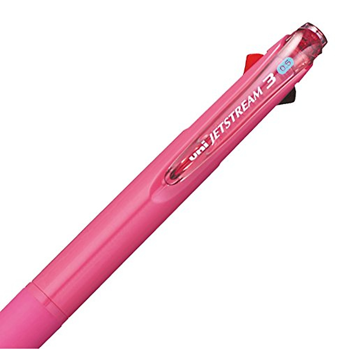uni Ballpoint Pen Jetstream 3 Color Black, Red, Blue Ink 0.5mm, Rose Pink (SXE340005.66)