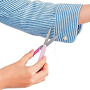 Plus Pen Style Non Stick Compact TSA Twiggy Scissors with Cover Rose
