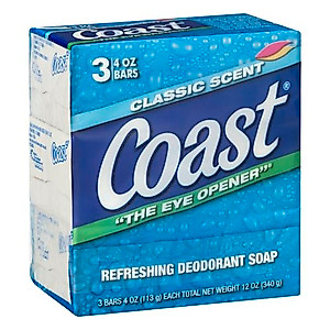 Coast Bath Bars Original Blue 3 Bar Soap, 12 oz