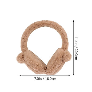 BESPORTBLE Cute Furry Earmuffs with Animal Ear Plush Bear Earmuffs Winter Outdoor Earmuffs Ear Warmer Ear Cover Headband for Girls Women