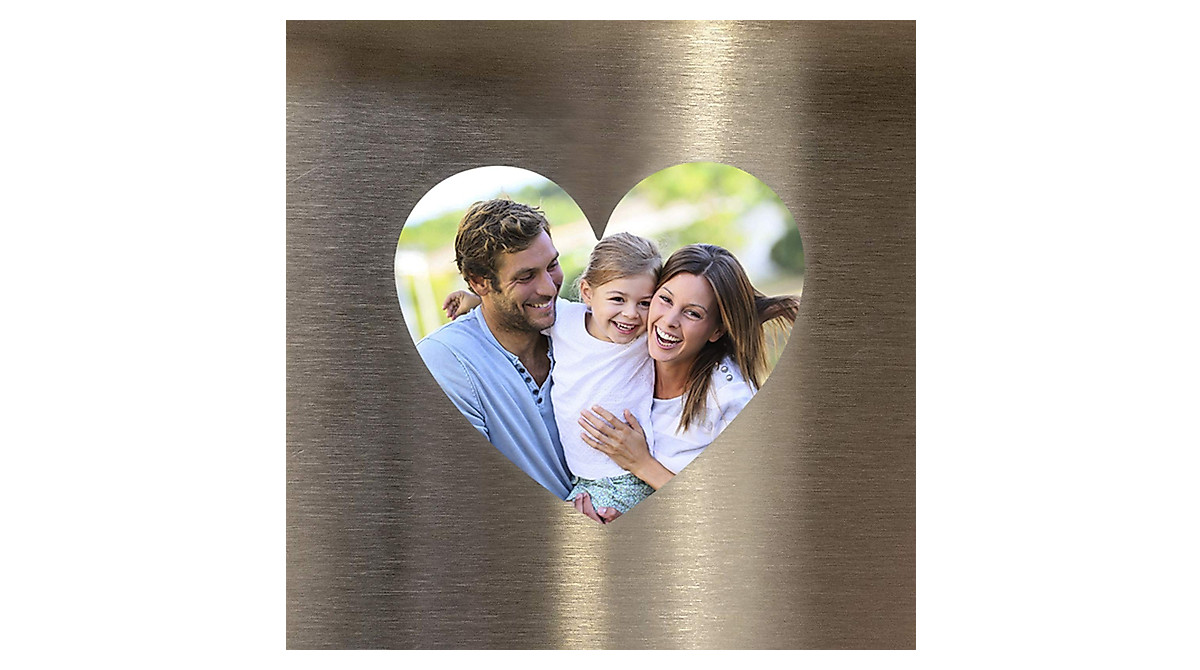 Personalized Heart Shaped Photo Magnet | Custom Gifts
